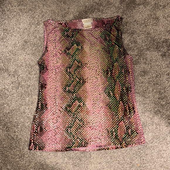 hennes collection | Tops | Y2k Iridescent Snakeskin Top | Poshmark